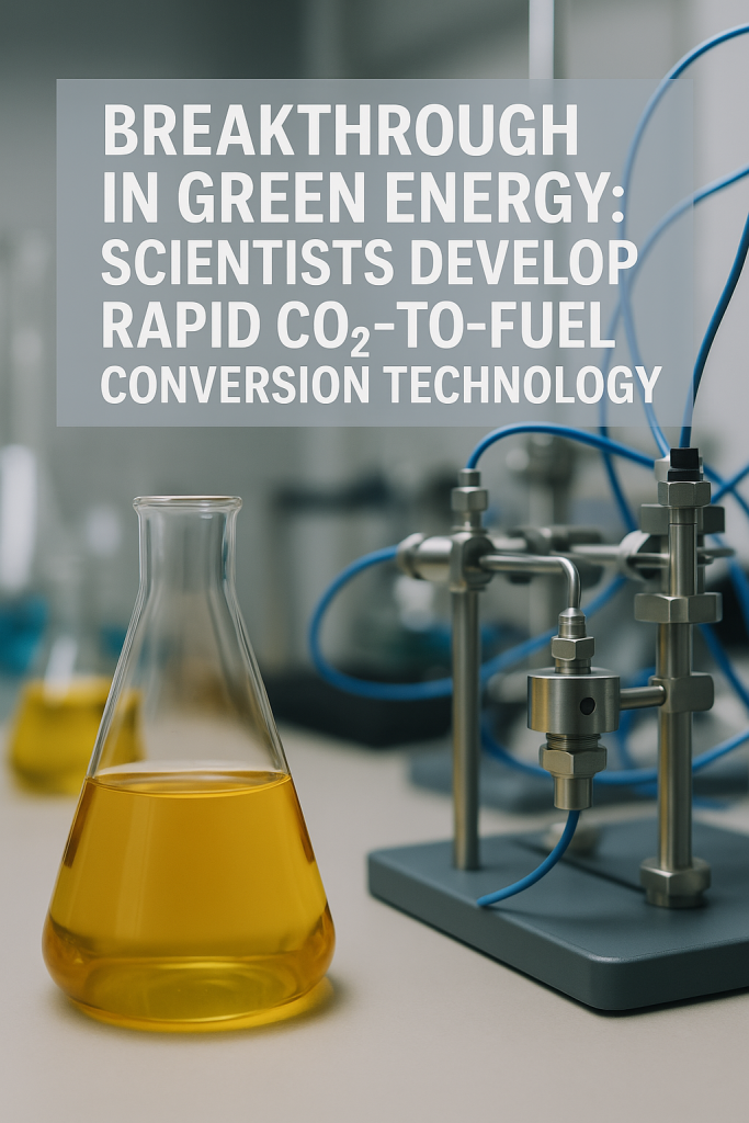 Breakthrough in Green Energy: Scientists Develop Rapid CO₂-to-Fuel ...